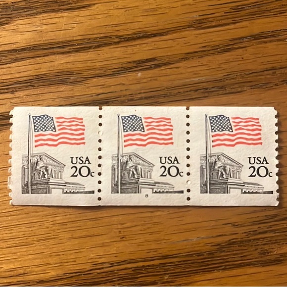 Other | Row Of 3 New Vtg 1981 2c Flag Over Supreme Court Stamps 1894 ...